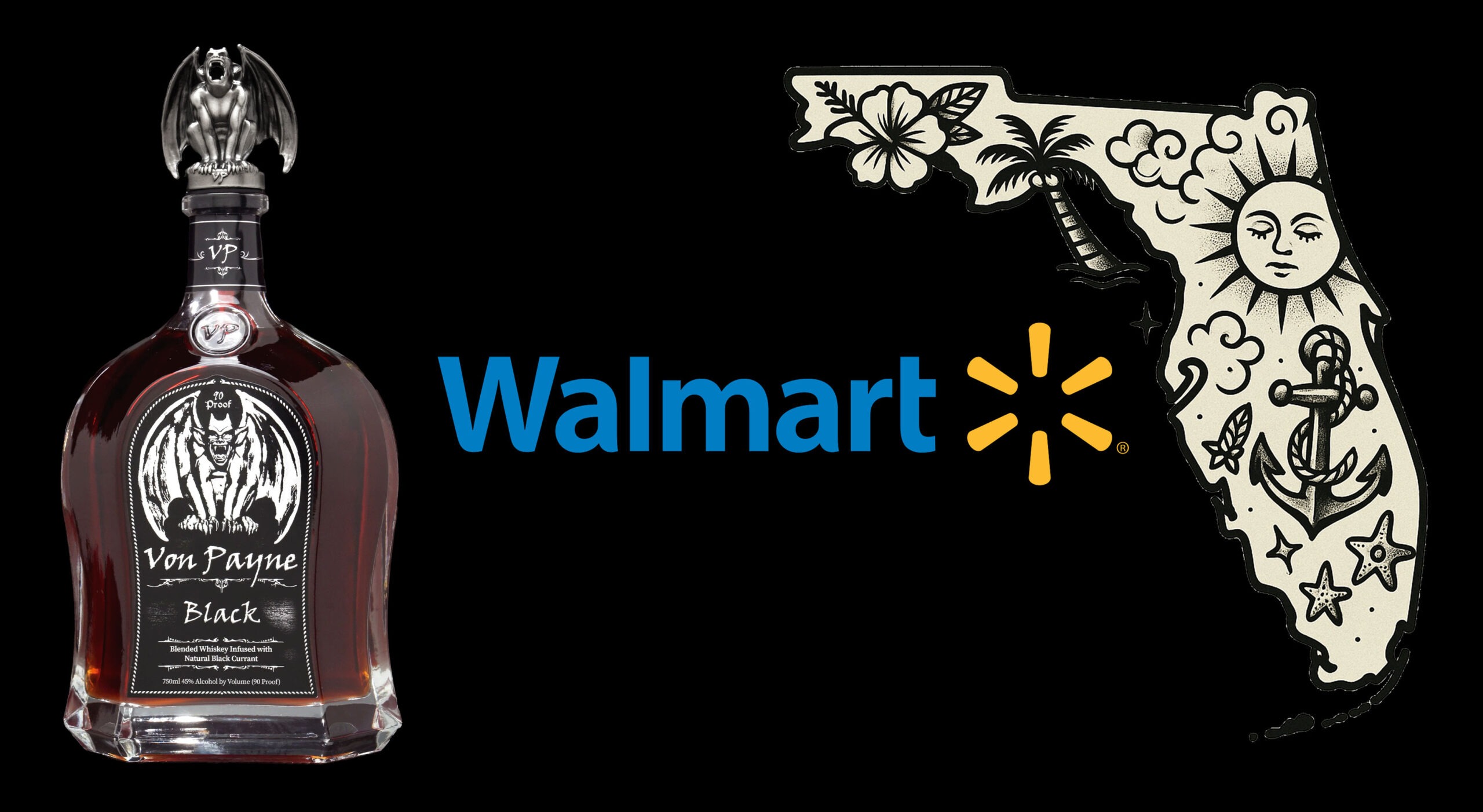 Von Paynen Black Whiskey Bourbon Florida Walmart Gargoyle